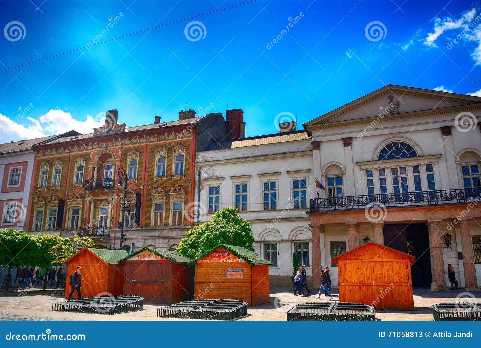 Old city, Kosice, Slovakia editorial stock photo. Image of statue ...