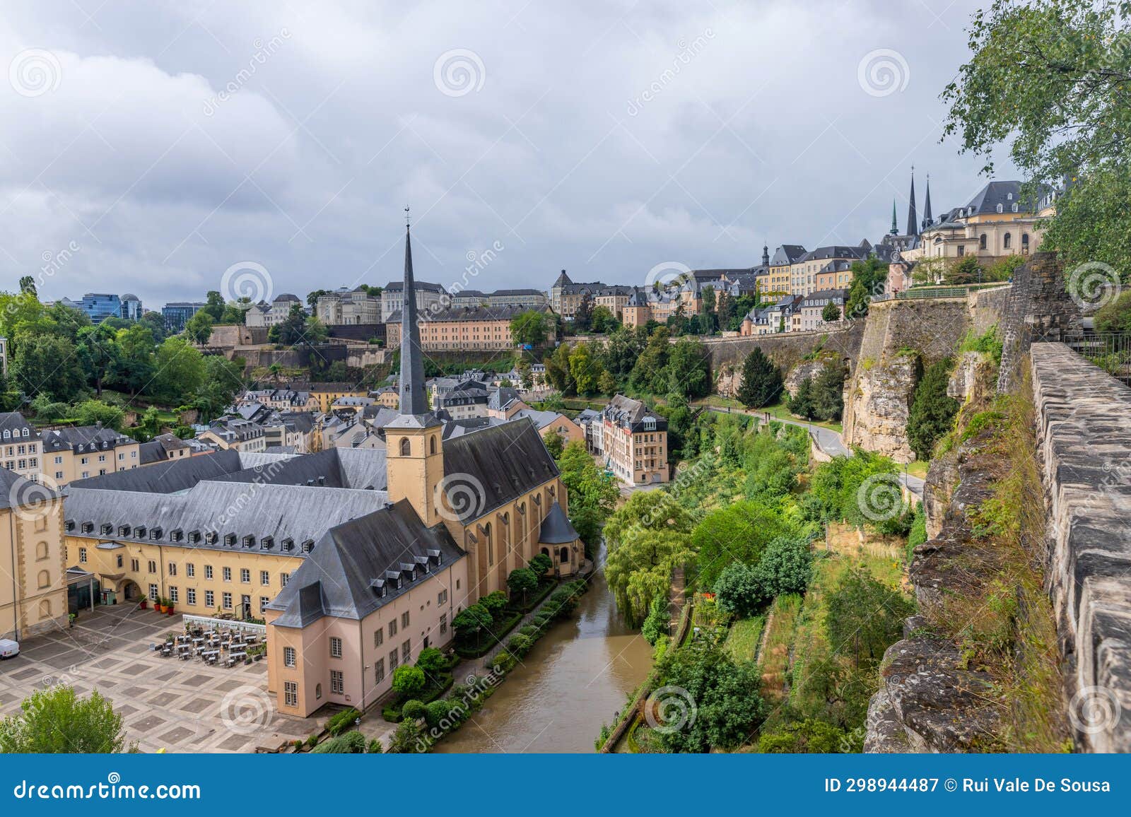 The old city of Luxembourg editorial photography. Image of skyline ...