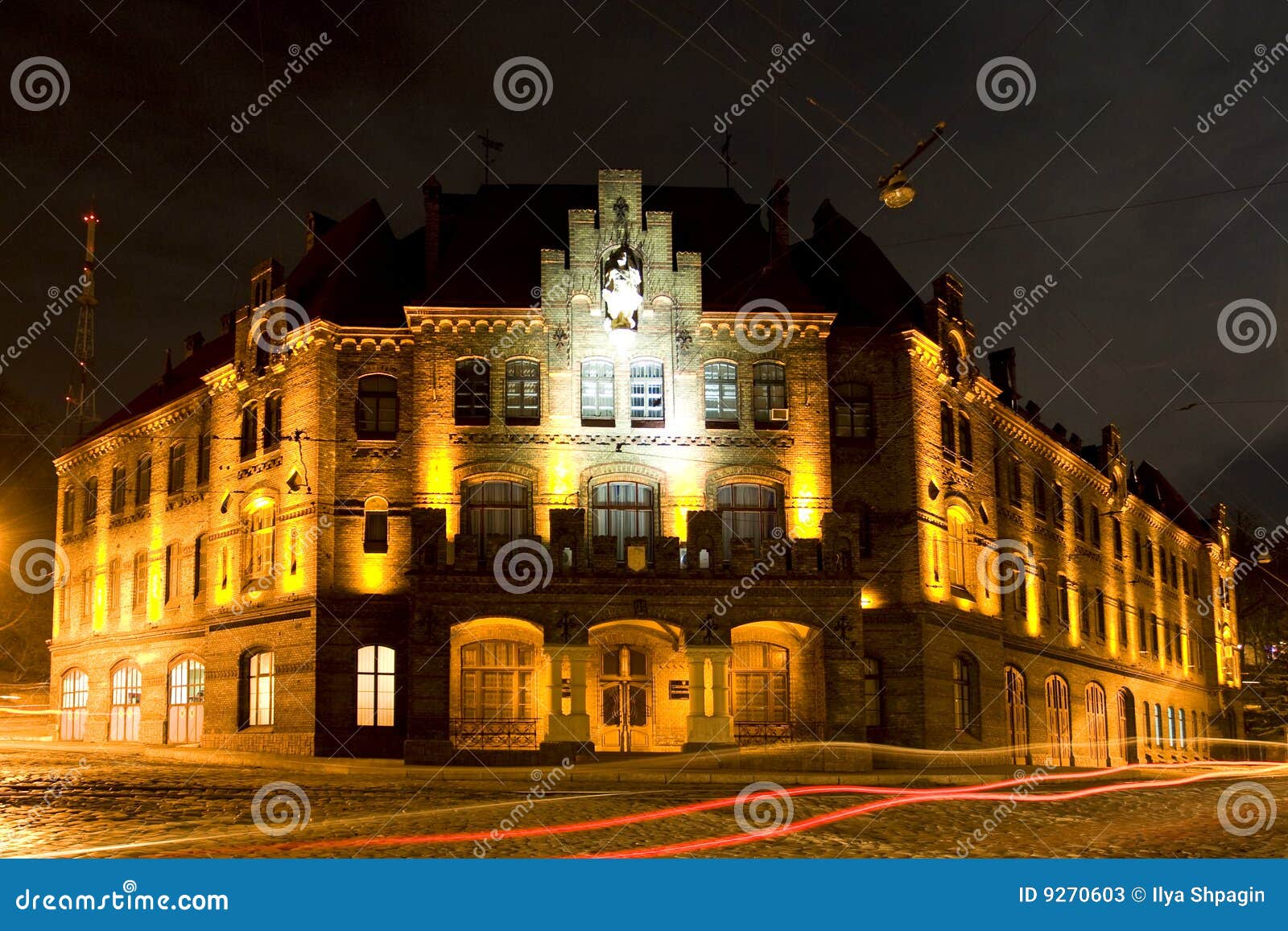 Old city at night stock image. Image of canadian, dusk - 9270603