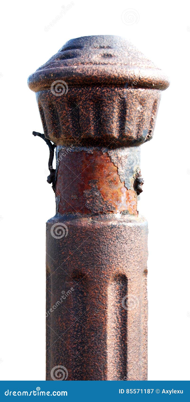 Old City Pole stock image. Image of rusty, metal, destroyed - 85571187