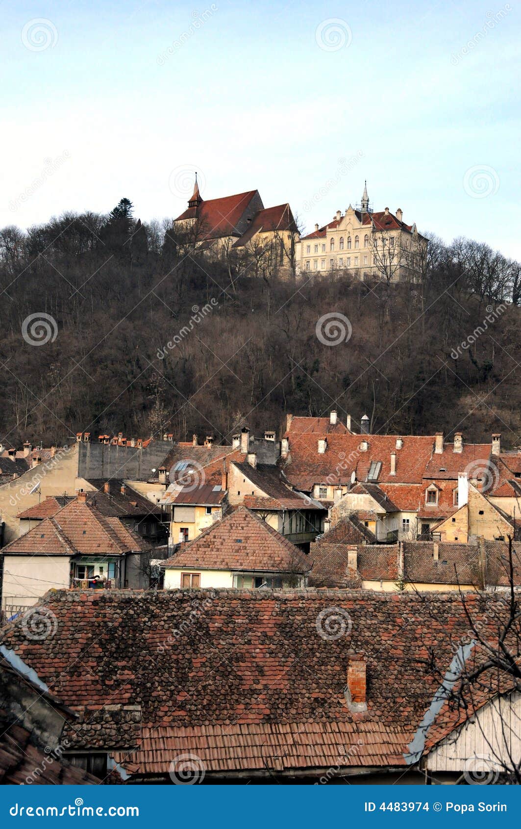 Old city rooftops stock photo. Image of europe, building - 4483974
