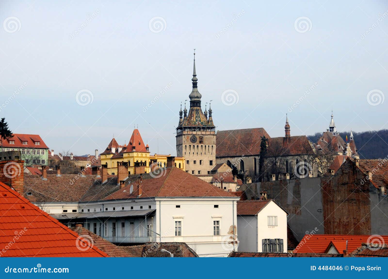 Old city rooftops stock photo. Image of architecture, blue - 4484046
