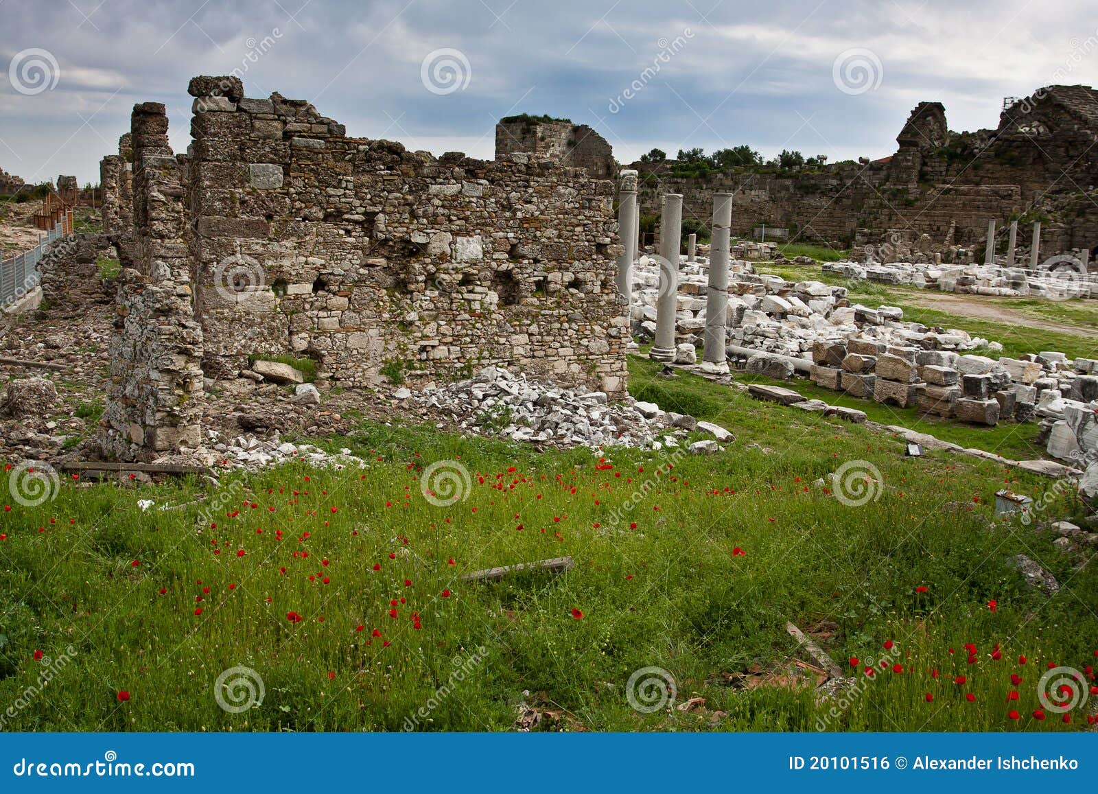 Old city Side. stock photo. Image of ruin, rock, antalya - 20101516
