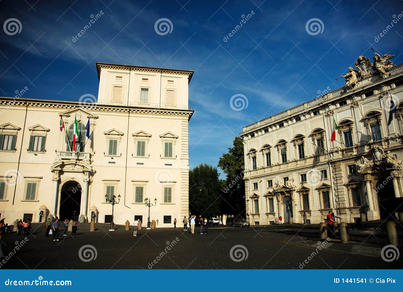 Old city square in Rome stock image. Image of imposing - 1441541