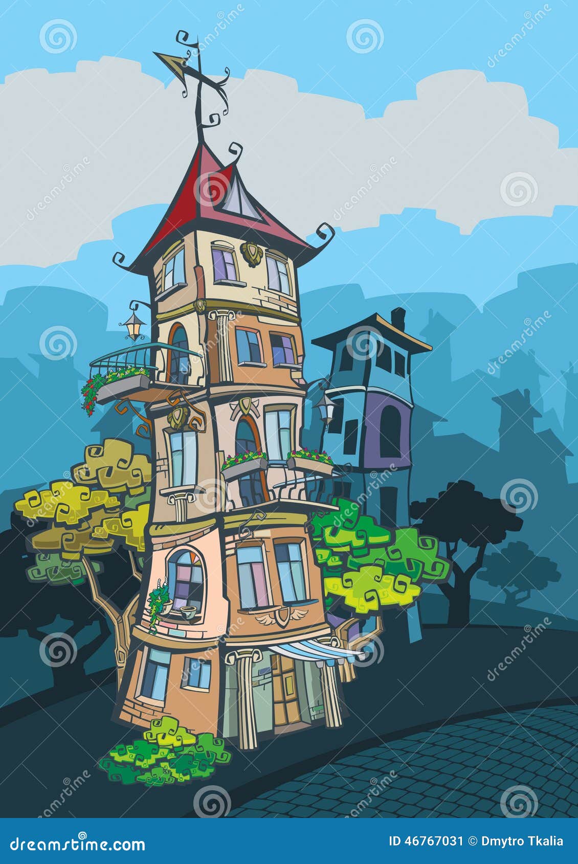 Comic Building Stock Illustrations – 7,449 Comic Building Stock ...