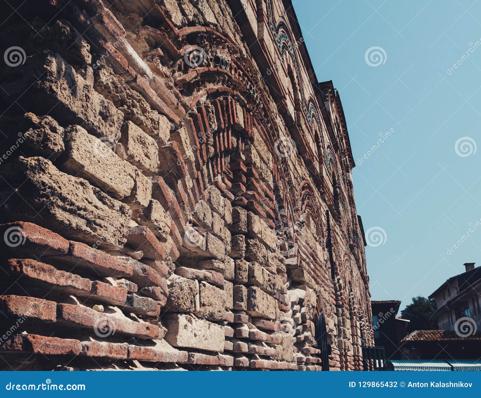 Old City Wall and Buildings Stock Photo - Image of culture, history ...