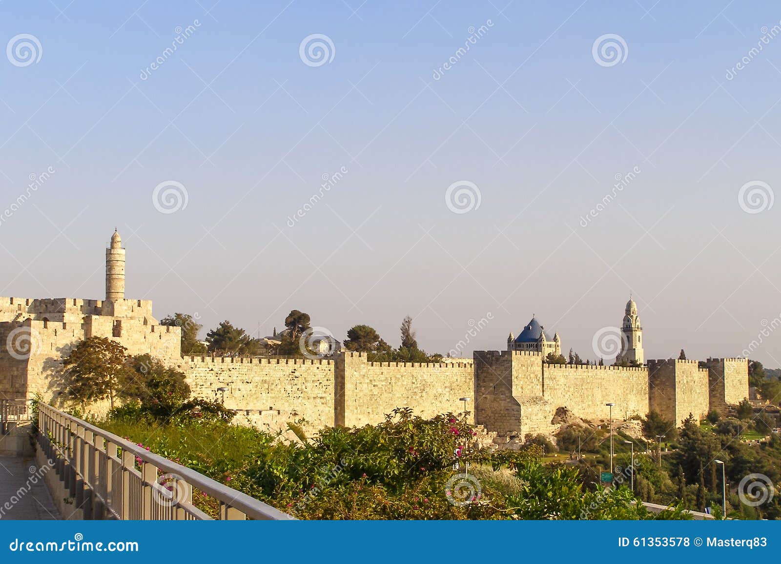 Old City Wall in Jerusalem Israel Stock Photo - Image of building ...
