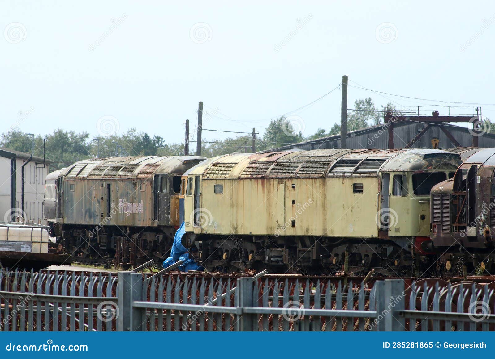 Old Class 47 Diesel Electric Locos at Carnforth Editorial Image - Image ...