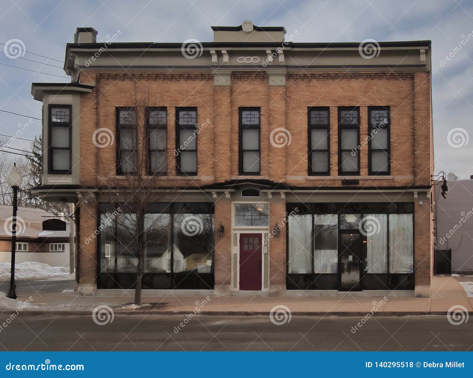 Old Classic Bank Style Building Stock Photo - Image of center, entrance ...