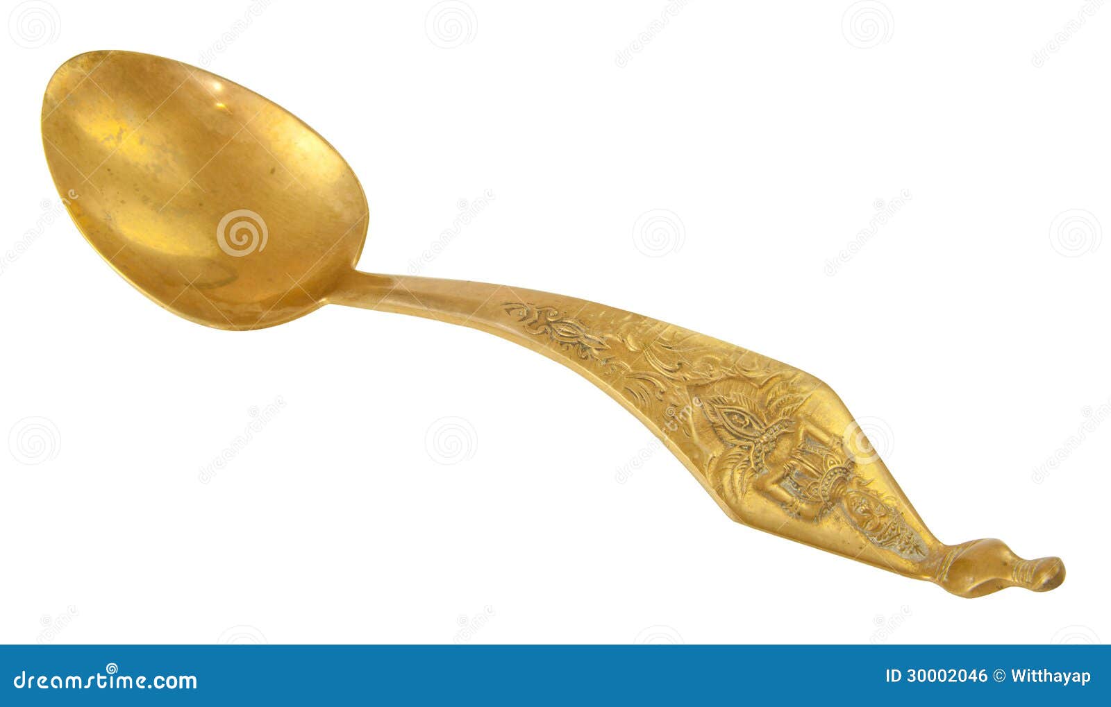 Classic Gold Spoon stock photo. Image of macro, restaurant - 30002046