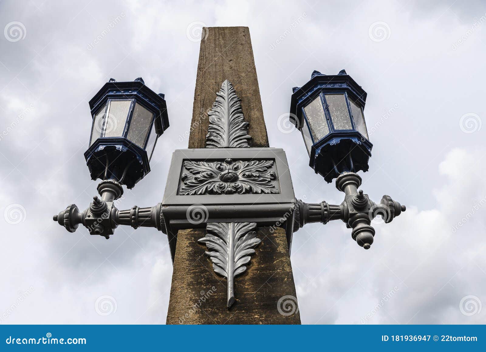 Old Classic Lamppost in Amsterdam, Netherlands Stock Image - Image of ...