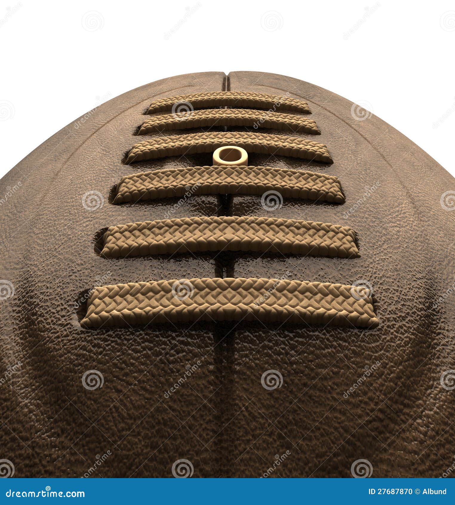 Old Classic Retro Rugby Ball Close Up Stock Photo - Image of front ...