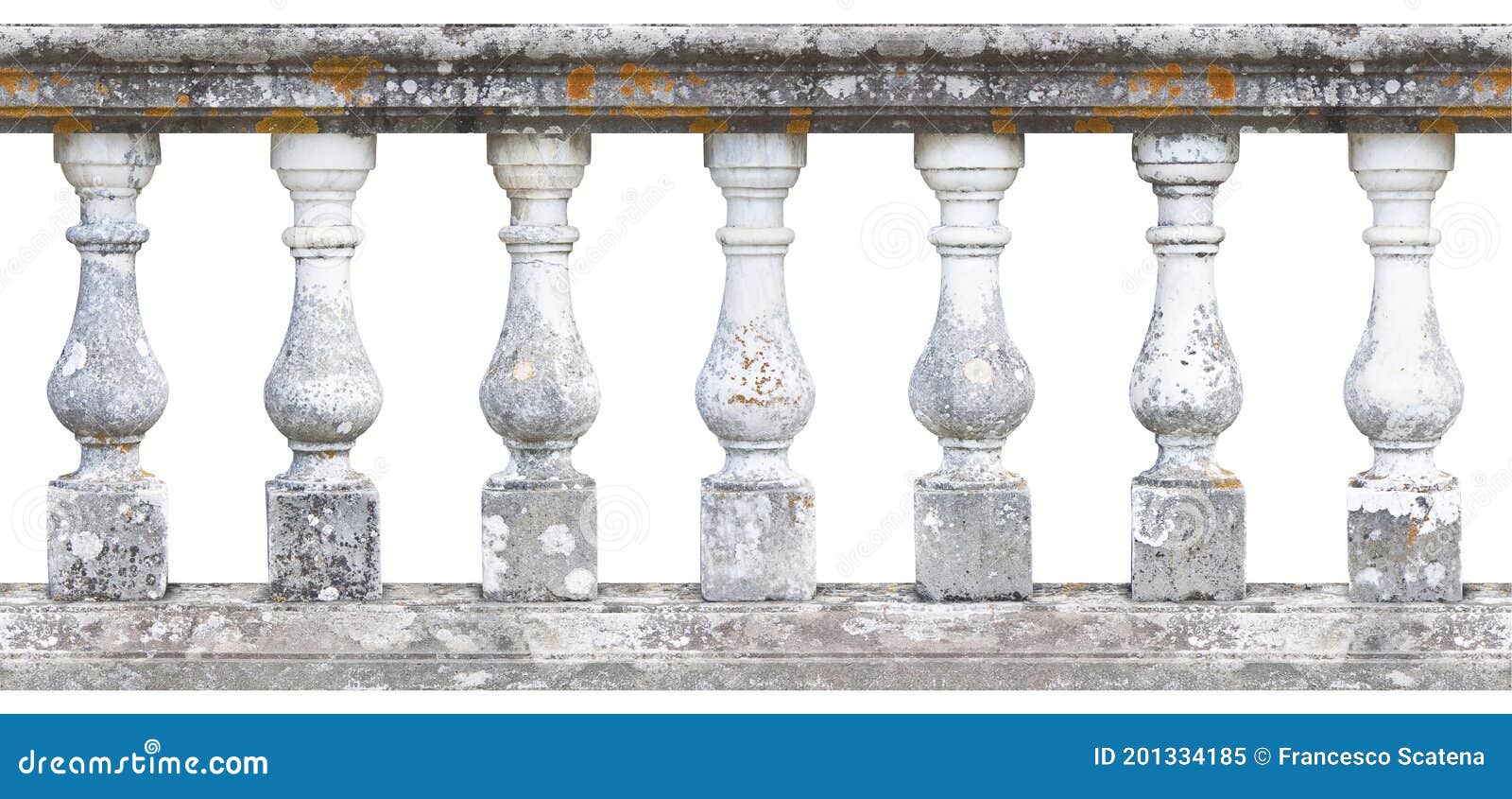 Old Classic Stone Italian Balustrade - Seamless Pattern Concept Image ...
