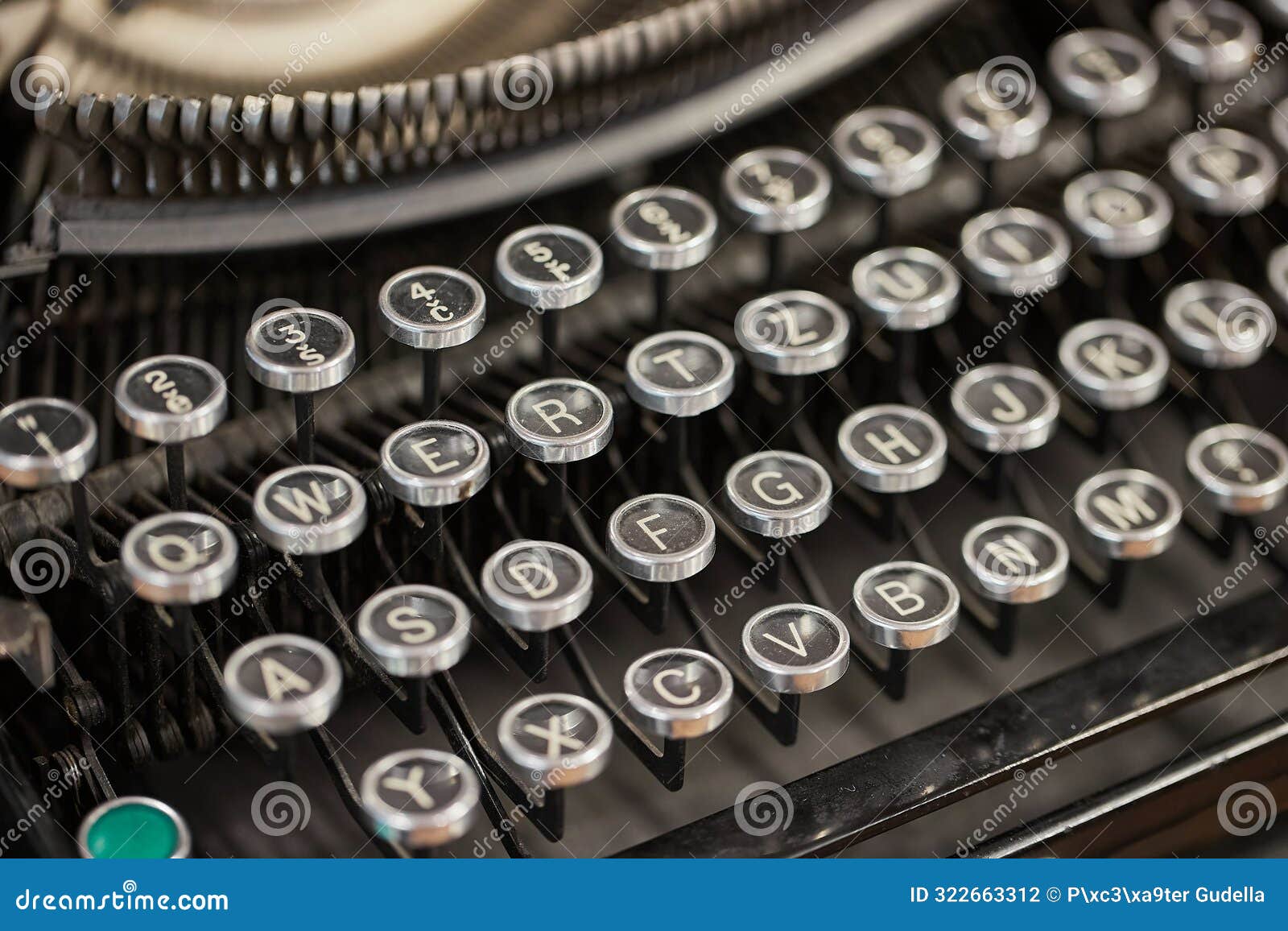 Old Classic Typewriter stock photo. Image of obsolete - 322663312