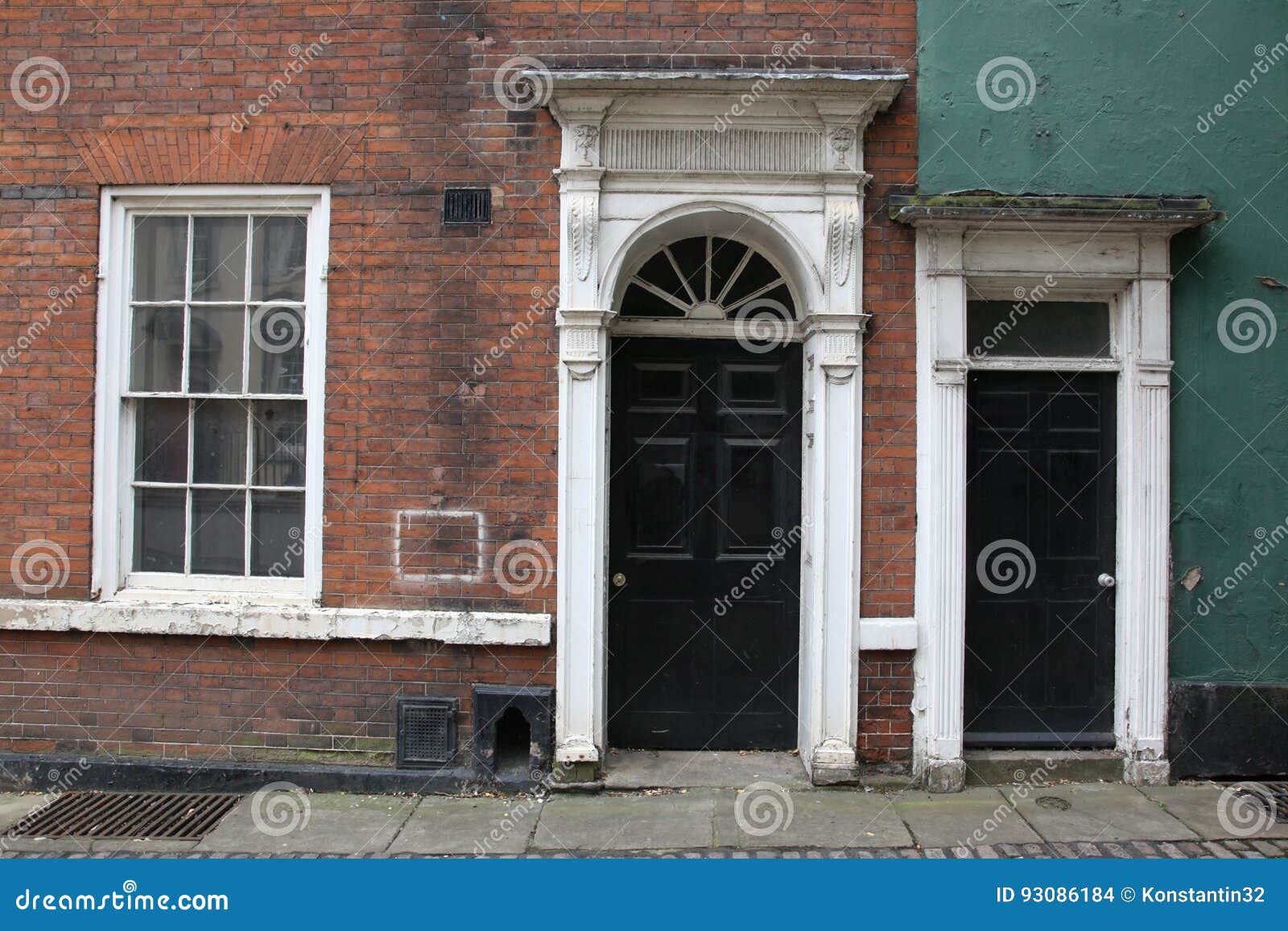 Old Classic Victorian Door And Window Royalty-Free Stock Image ...