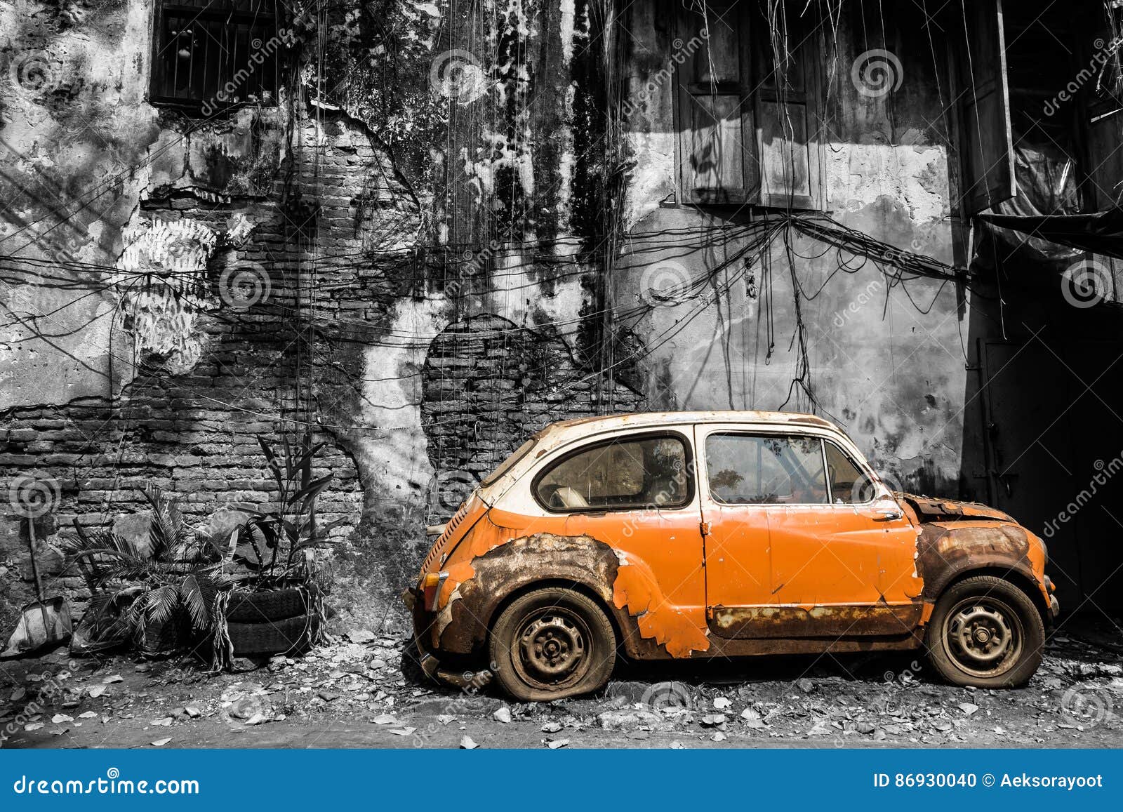 Old Classic Vintage Style Car Stock Photo - Image of history ...