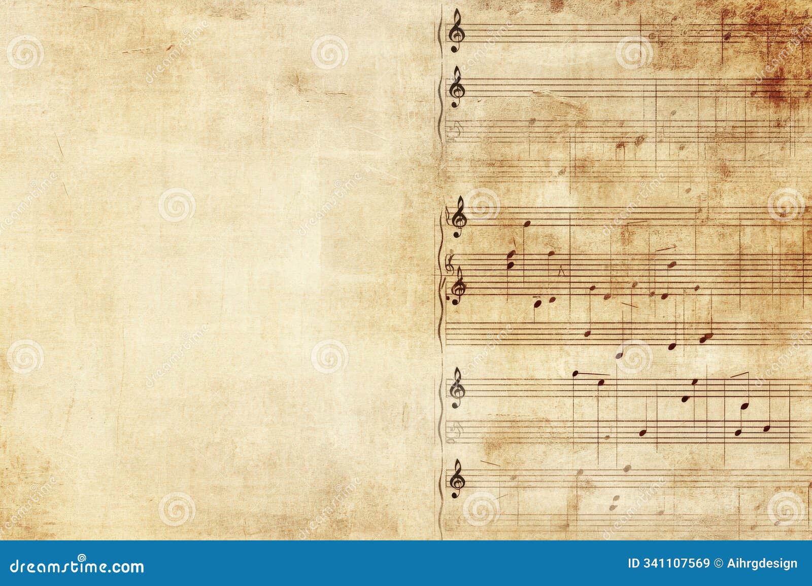 Classical Music Notes Arranged On A Clean Solid Background, Perfect For ...