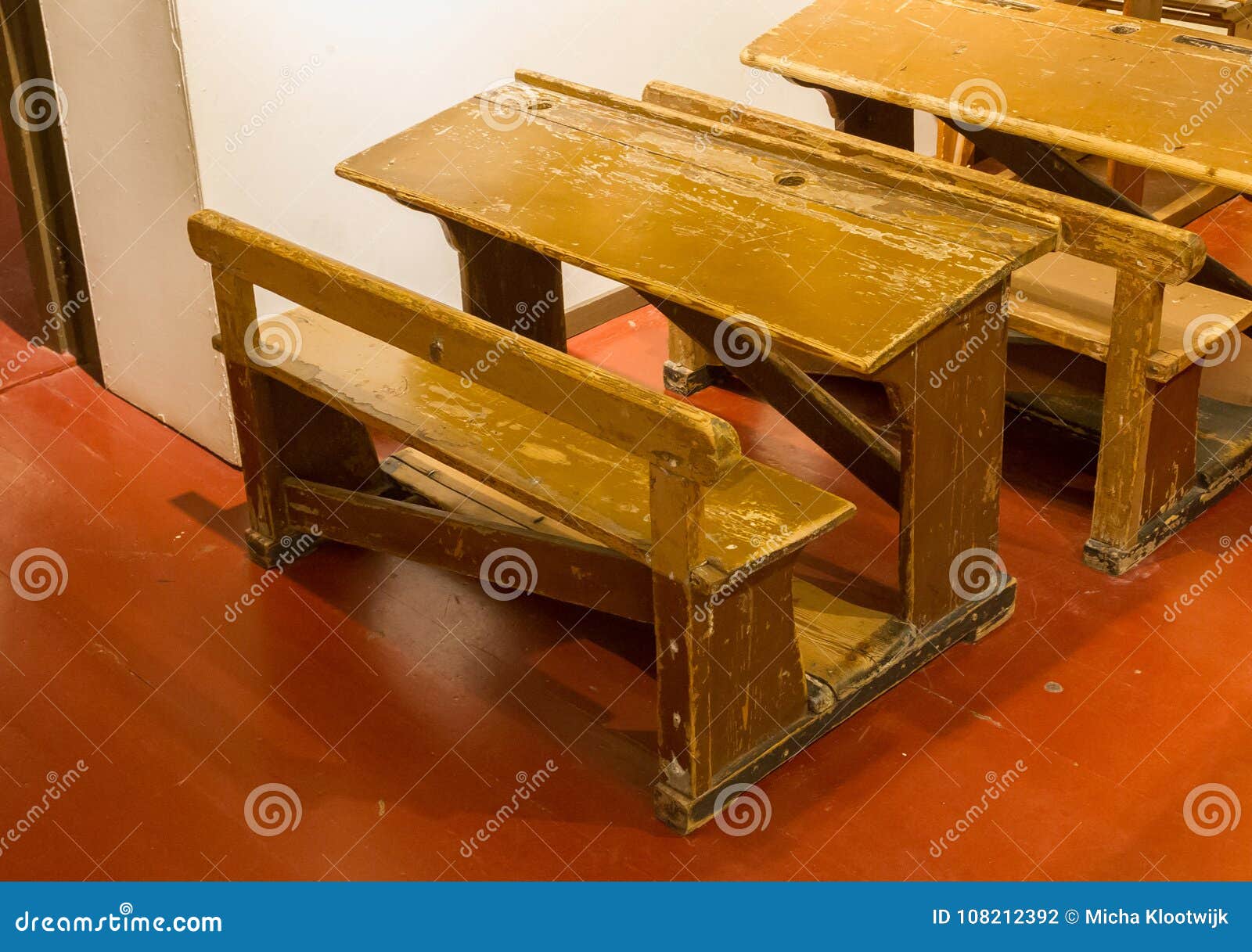 Old classroom interior stock photo. Image of chair, ancient - 108212392