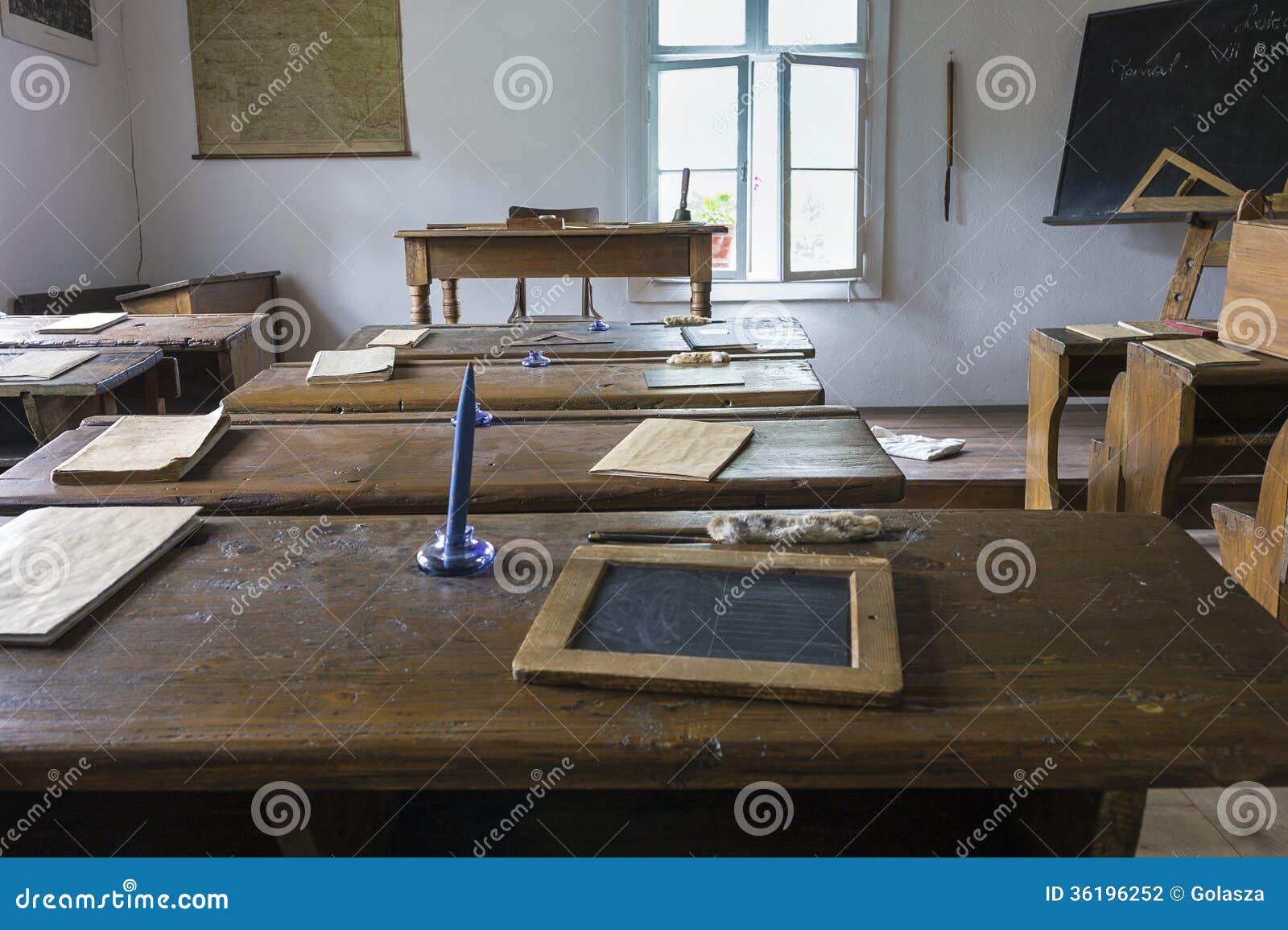 Old classroom interior stock photo. Image of academia - 36196252