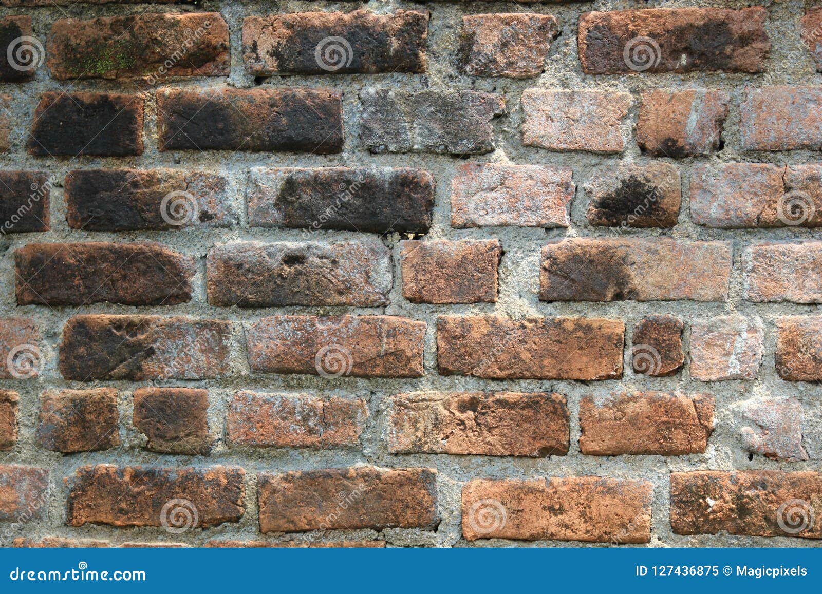 Old Clay Bricks Texture Showing Detailed Elements Stock Image - Image ...