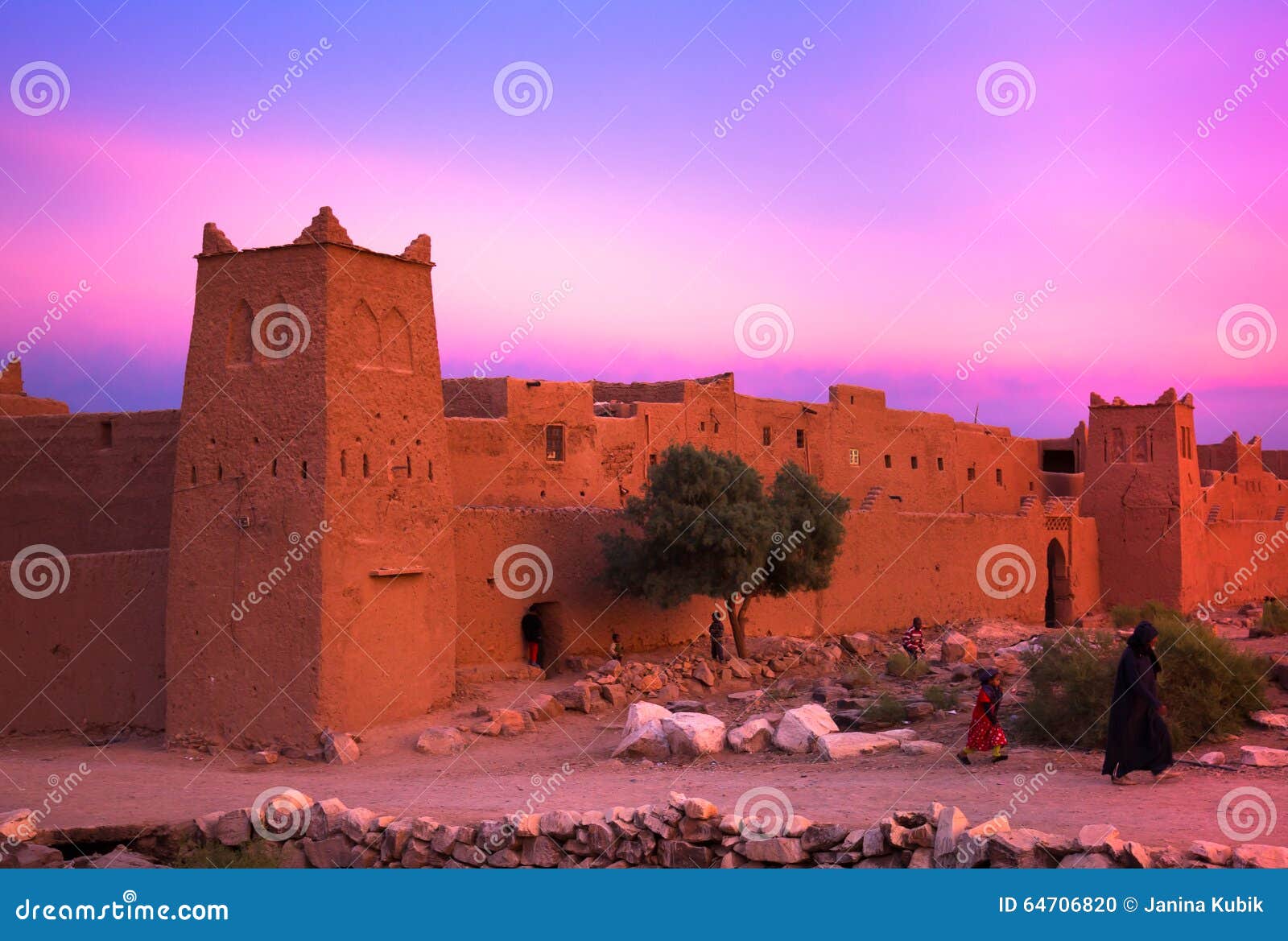 Old Clay Buildings on South Maroko Stock Photo - Image of ksar ...