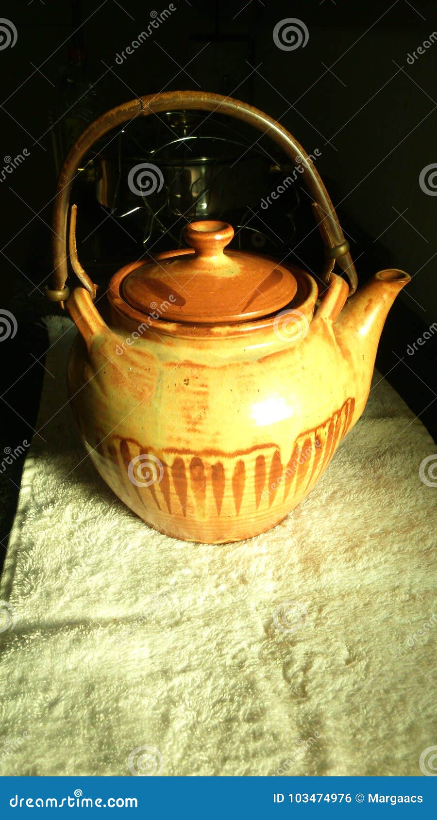 Clay kettle stock photo. Image of clay, kettle, coffee - 103474976