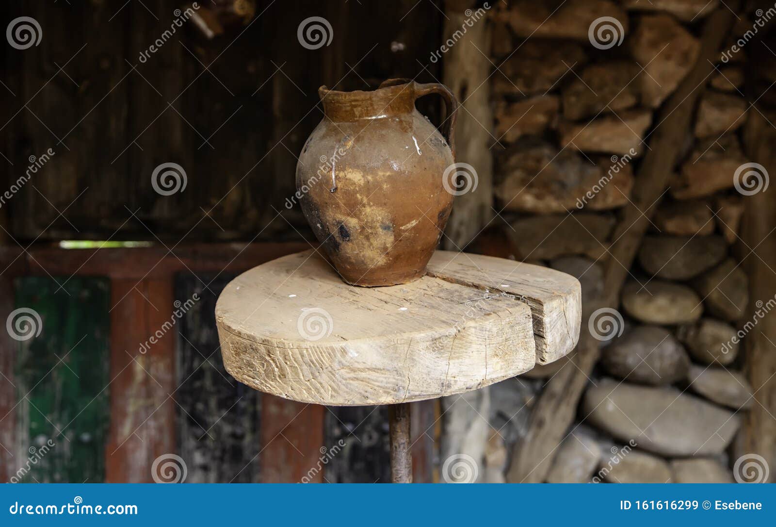 Old clay objects stock image. Image of container, craft - 161616299