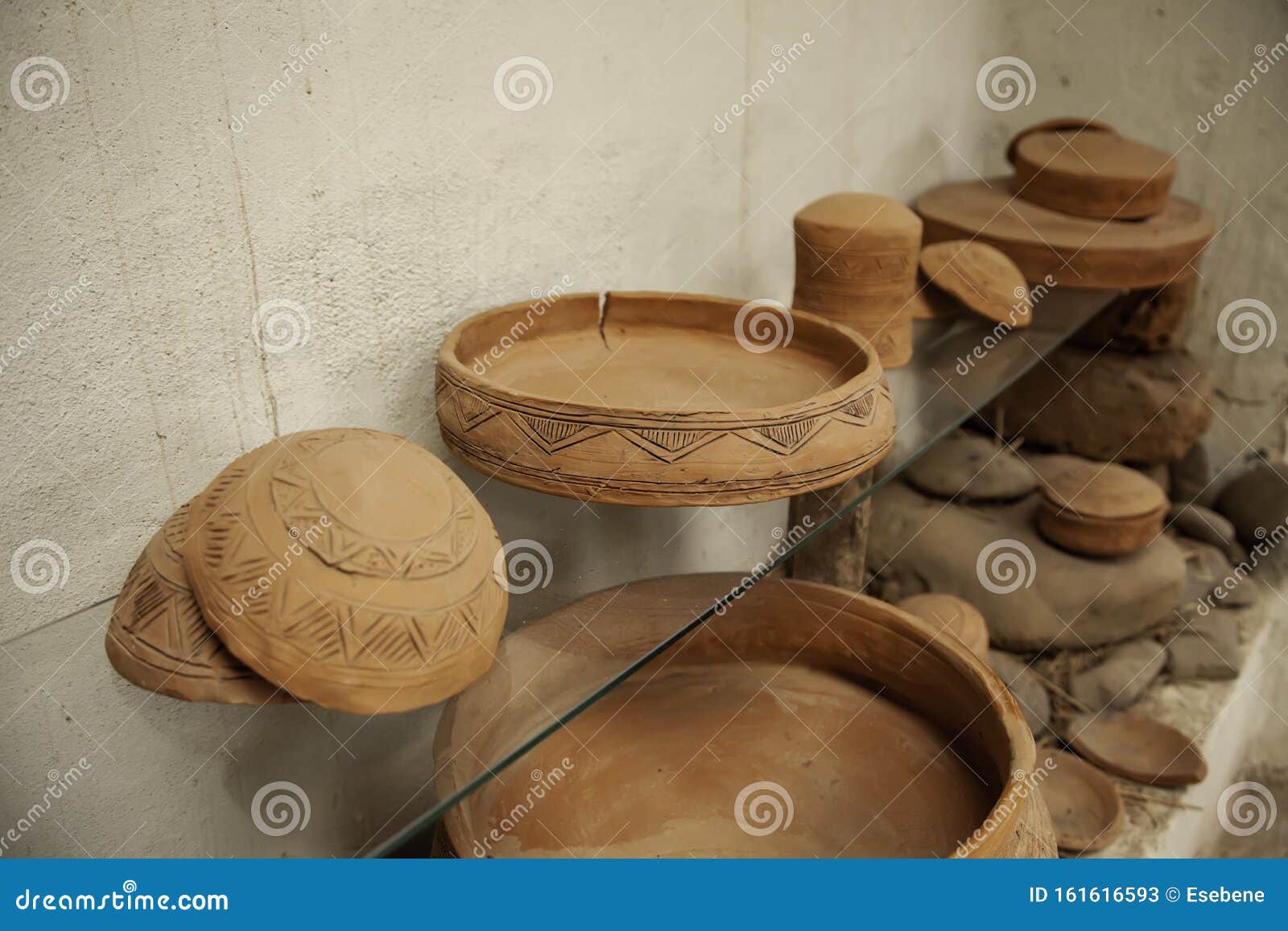 Old clay objects stock image. Image of bowl, object - 161616593