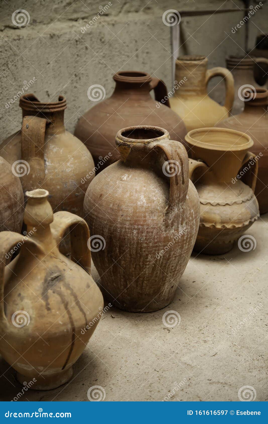 Old clay objects stock image. Image of stoneware, antique - 161616597