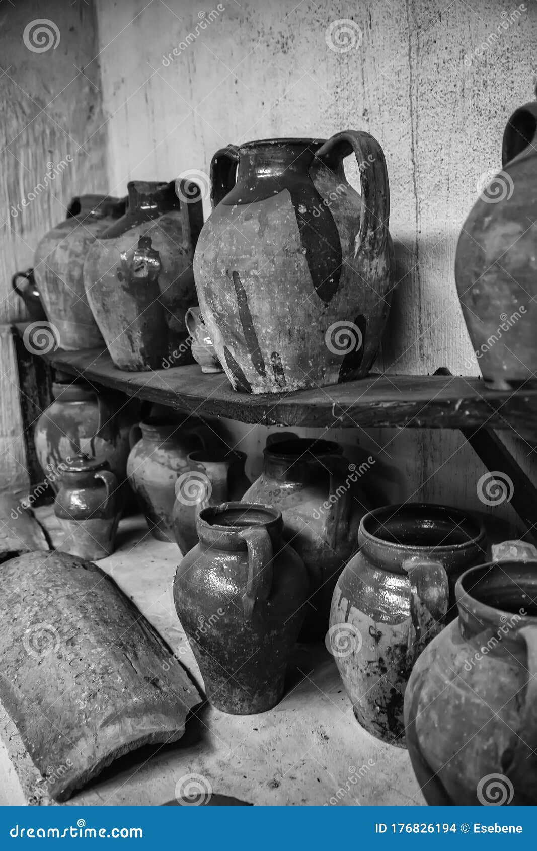 Old clay objects stock photo. Image of clay, historic - 176826194