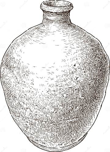 Old clay pot stock vector. Illustration of amphora, food - 48164797