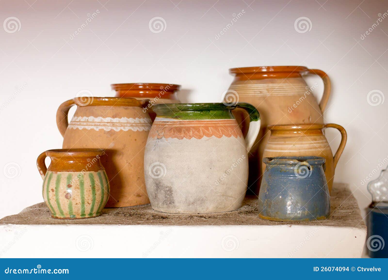 Old clay pots stock photo. Image of culture, skill, market - 26074094