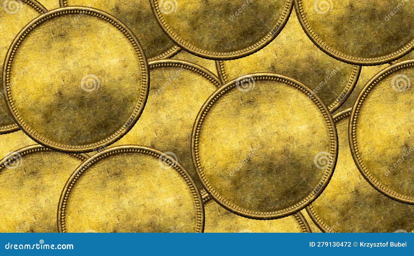 Old Clean Gold Coins. Background Stock Photo - Image of bank, empty ...