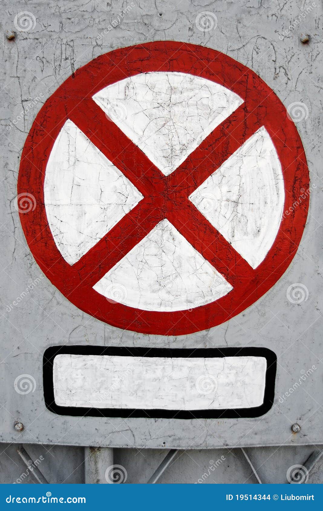 Old clearway sign stock photo. Image of empty, steel - 19514344