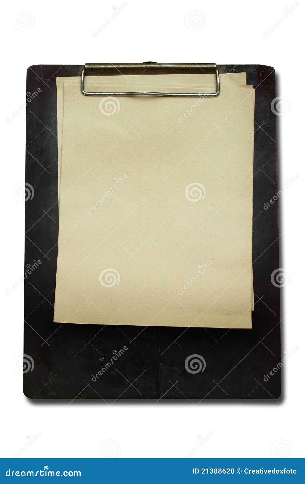 Old Clip Board with Old Paper Stock Photo - Image of advice, education ...