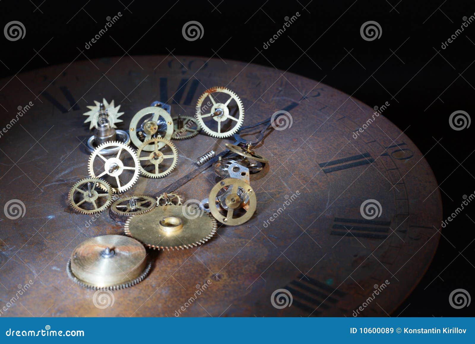 Old Clock stock image. Image of passing, rusty, nostalgia - 10600089