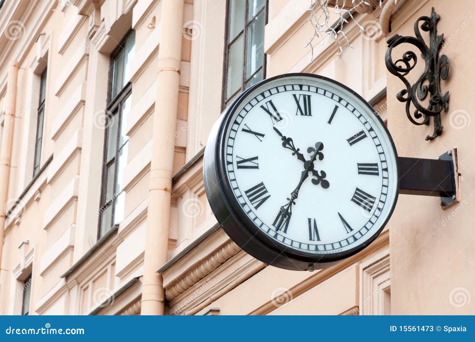 Old clock stock image. Image of time, town, europe, design - 15561473