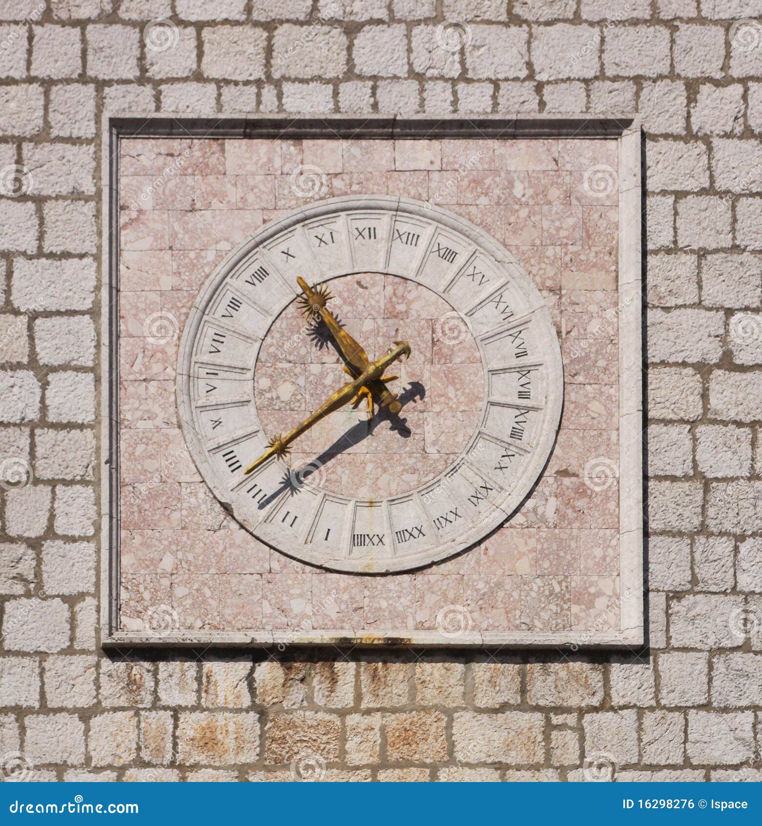 Old clock stock photo. Image of bricks, time, tower, closeup - 16298276