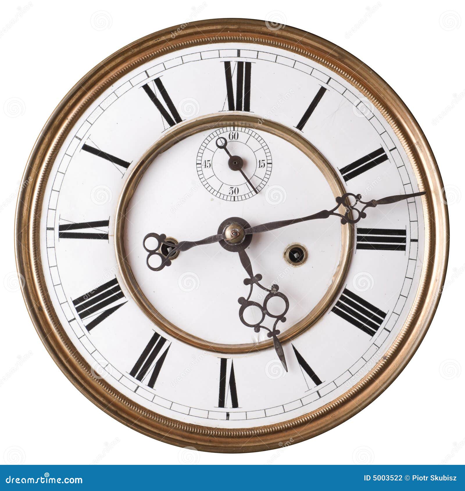 Old clock. stock photo. Image of decorative, white, minute - 5003522