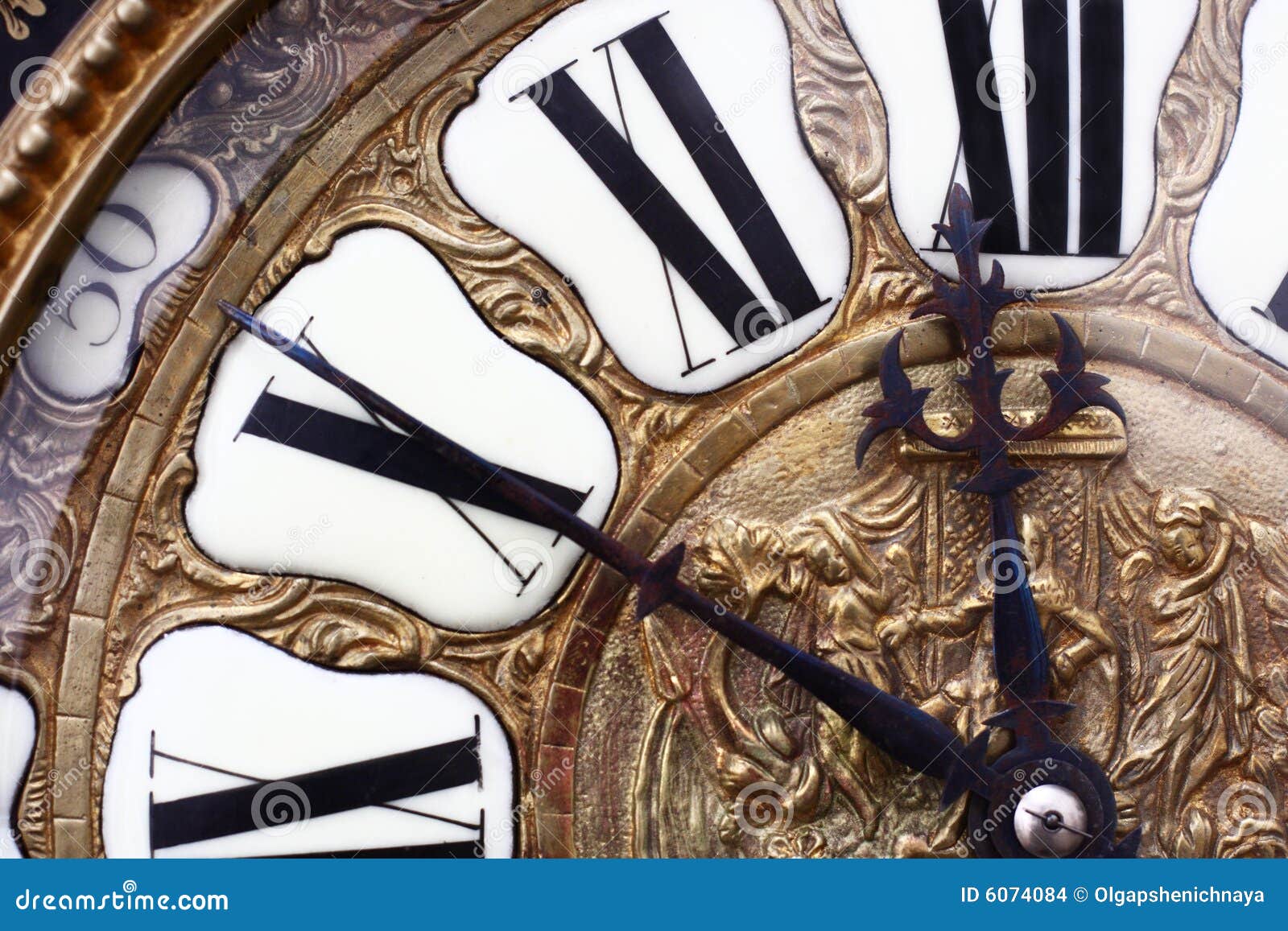 Old clock stock photo. Image of gilt, century, ancient - 6074084