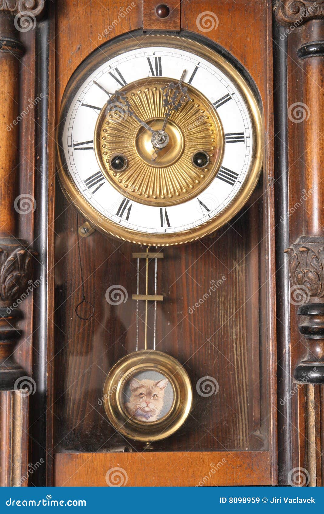 Old clock stock image. Image of hours, time, minutes, eleven - 8098959