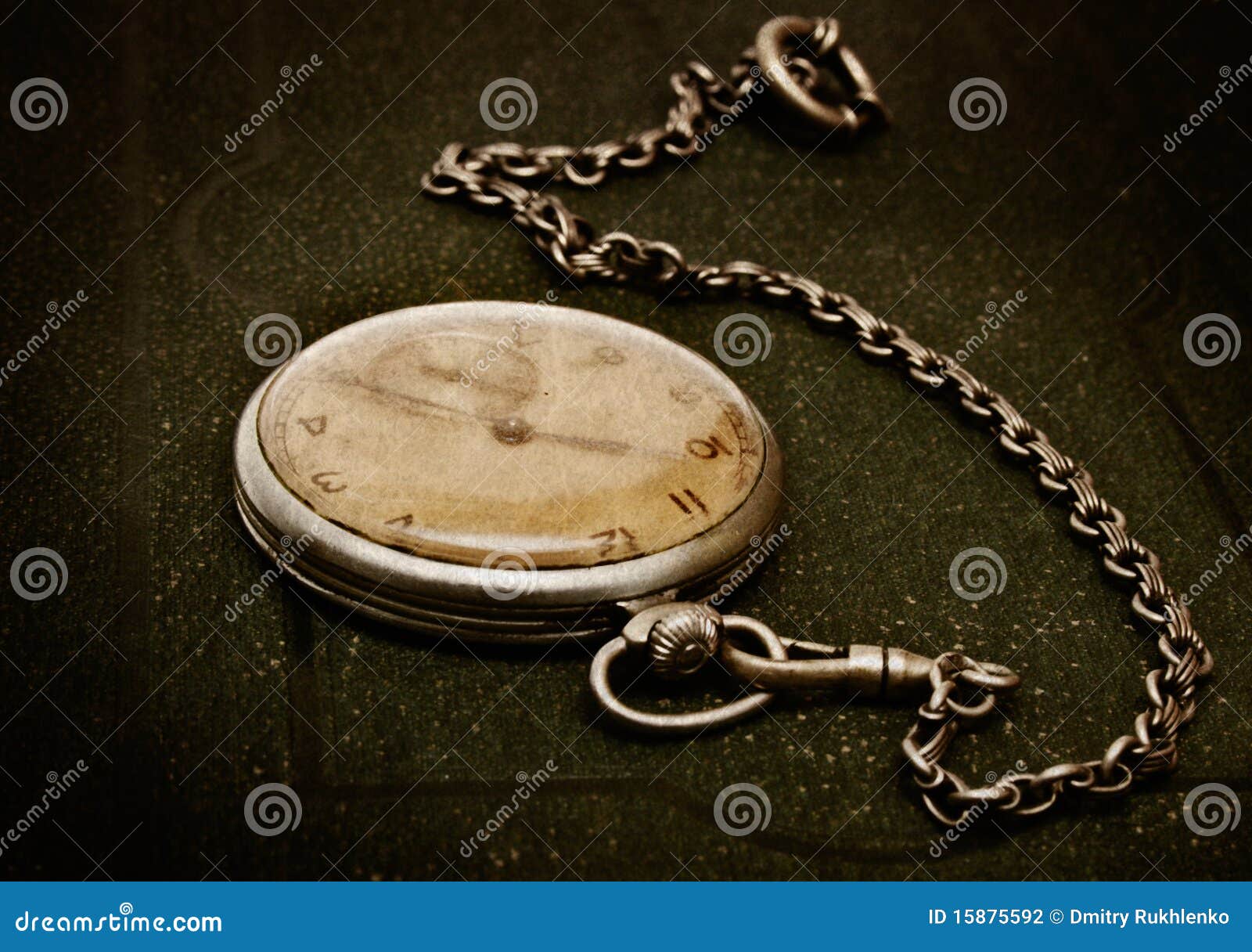 Clock On A Chain On White Background Royalty-Free Stock Photo ...