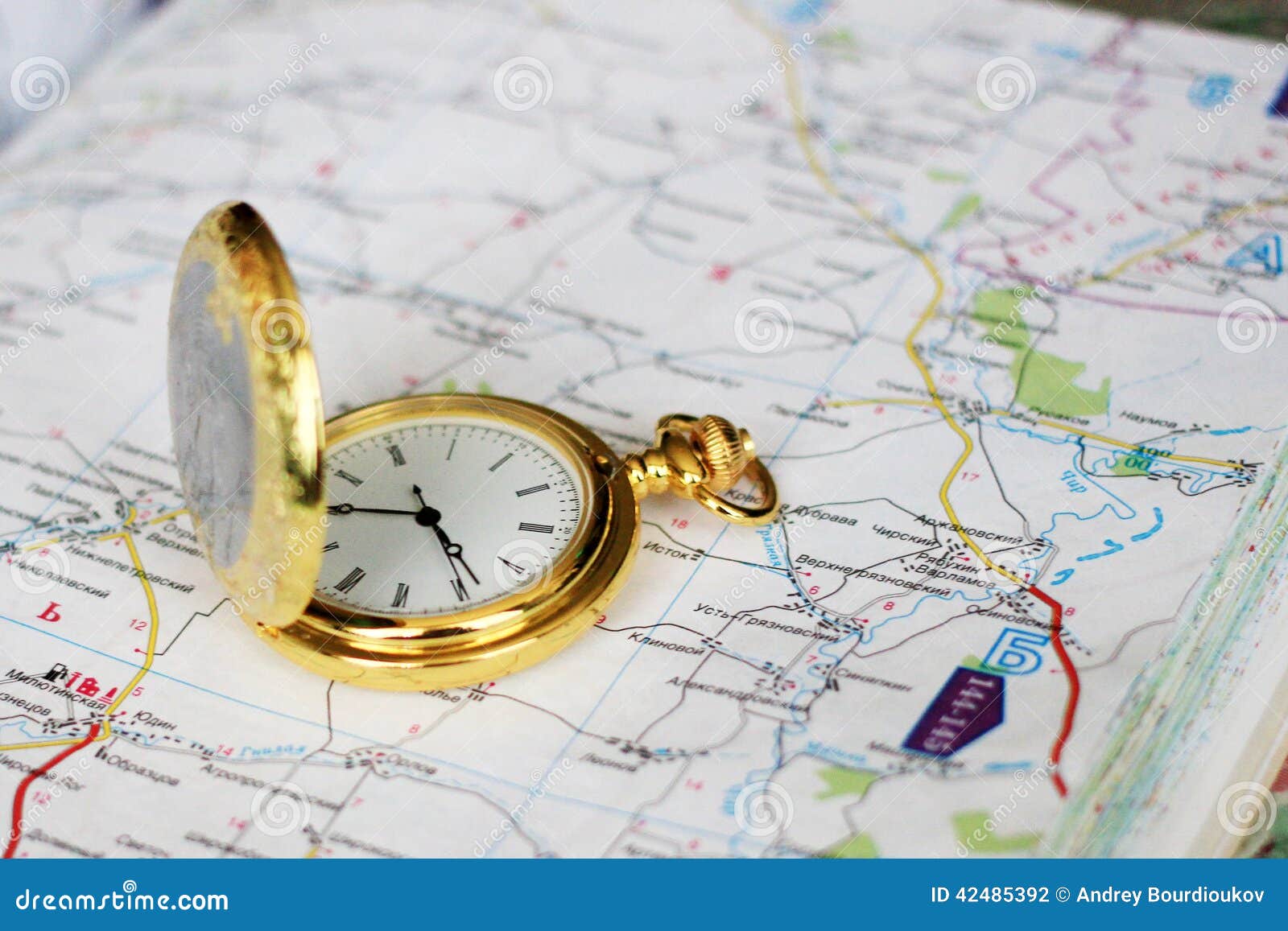 Old Clock and Geographical Map Stock Photo - Image of geographical ...