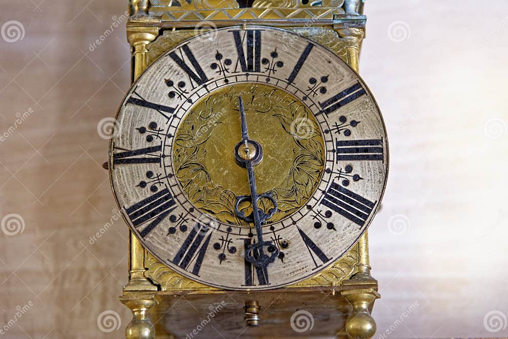 Old Clock Inside Castle of St Michael Mount - Cornwall, England ...