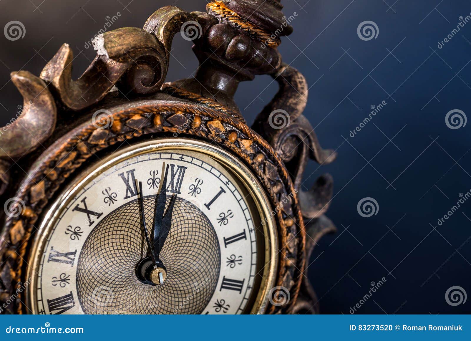 Old clock isolated stock photo. Image of deadline, second - 83273520