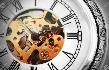 Old clock machine stock image. Image of deadline, pressure - 17762665