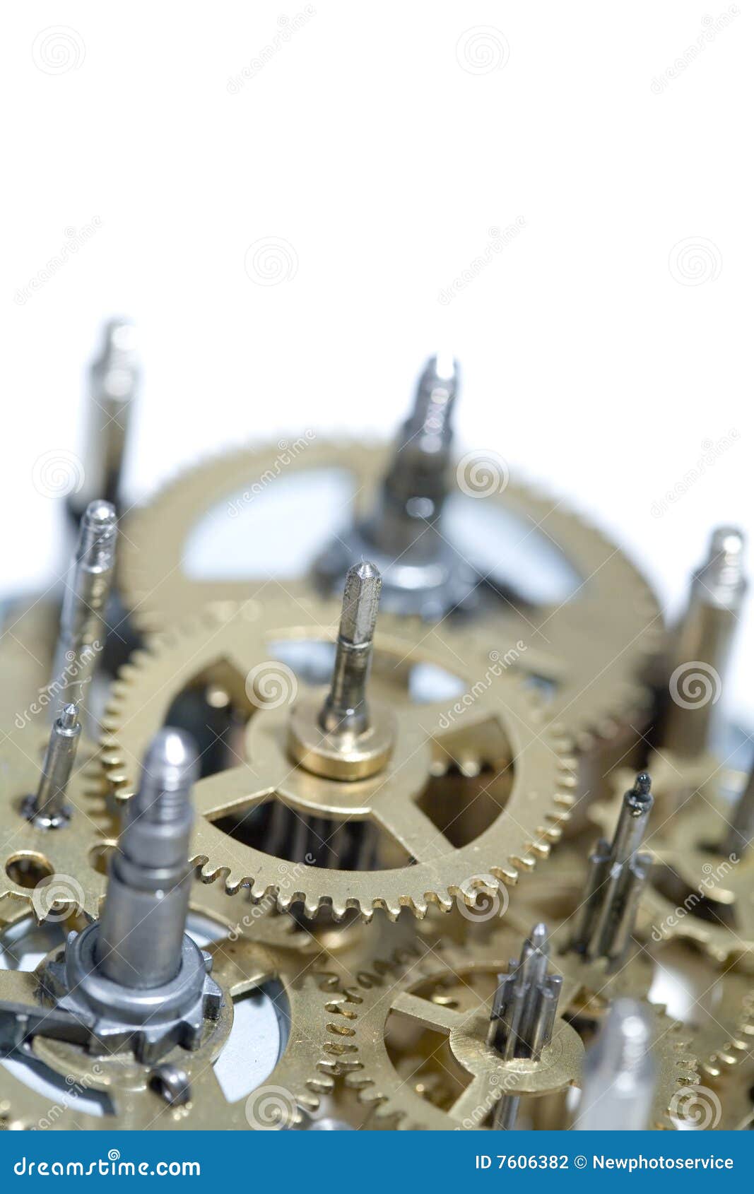 Old clock machine stock photo. Image of antique, inside - 7606382