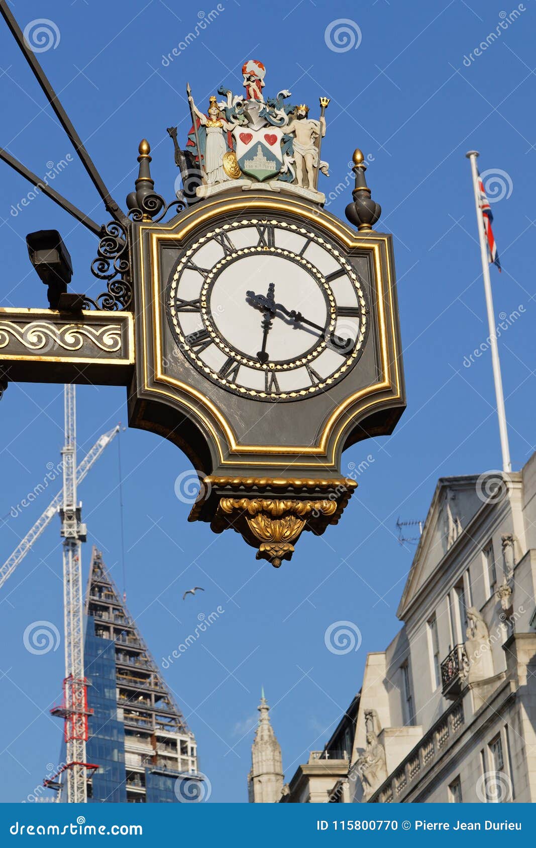 Clock in Cornhill street editorial image. Image of england - 115800770