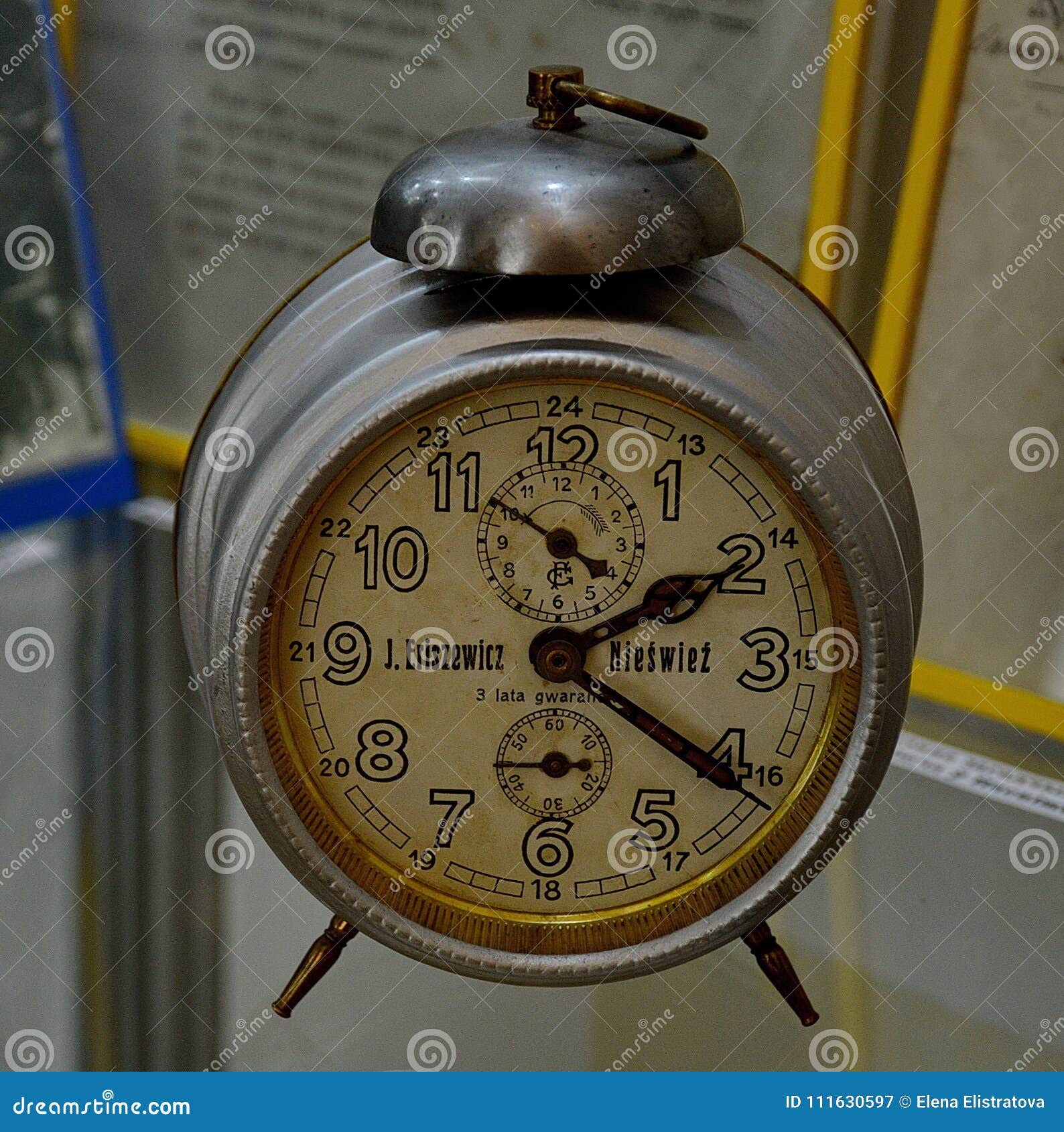 Old-Timer Clock from a Castle in Belarus Editorial Photography - Image ...