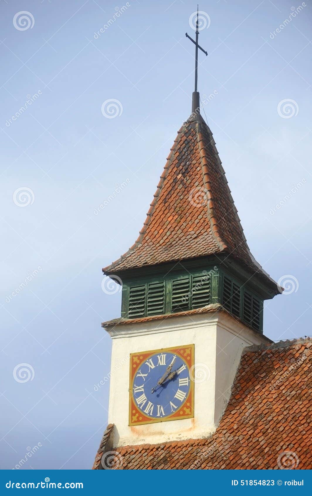 Old clock tower stock image. Image of number, town, numerals - 51854823